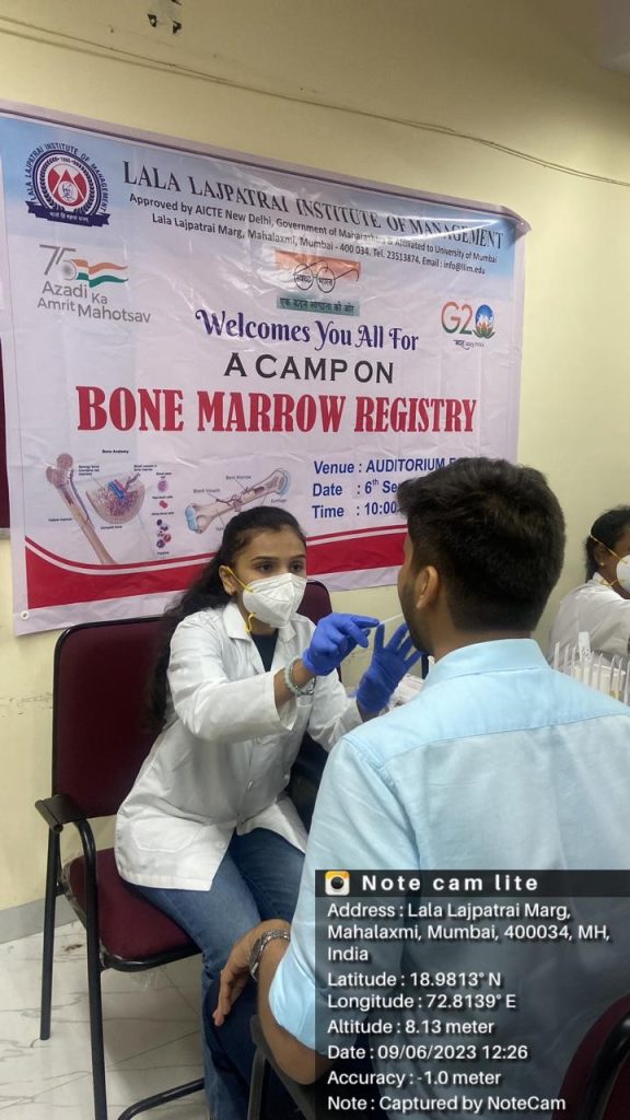 BONE MARROW REGISTRY - Lala Lajpatrai Institute of Management