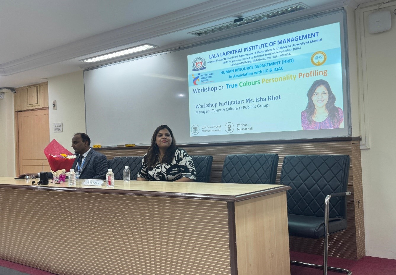 WORKSHOP ON “TRUE COLOURS PERSONALITY PROFILING” - Lala Lajpatrai ...